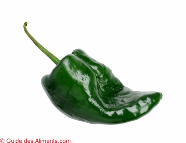 Piment poblano (ancho) - Guide des Aliments